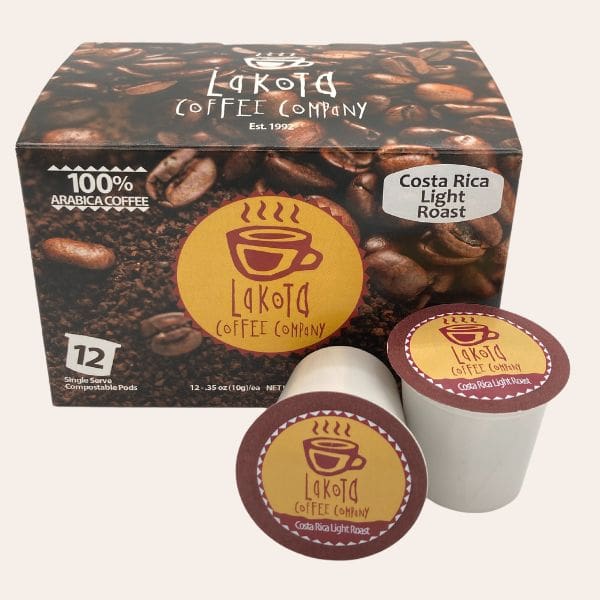 Costa Rica Light Roast K-Cups - Lakota Coffee Company